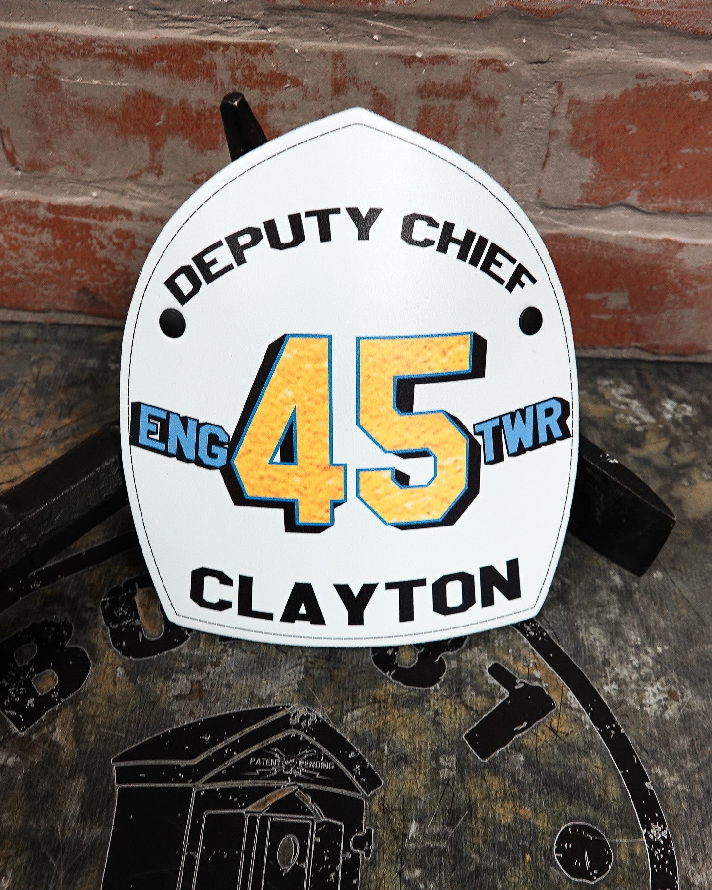 Custom Boston-Style Leather Helmet Fronts for Firefighters – Box 31 ...