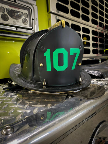 Custom Boston-Style Leather Helmet Fronts for Firefighters – Box 31 ...