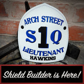 Custom Boston-Style Leather Helmet Fronts for Firefighters – Box 31 ...